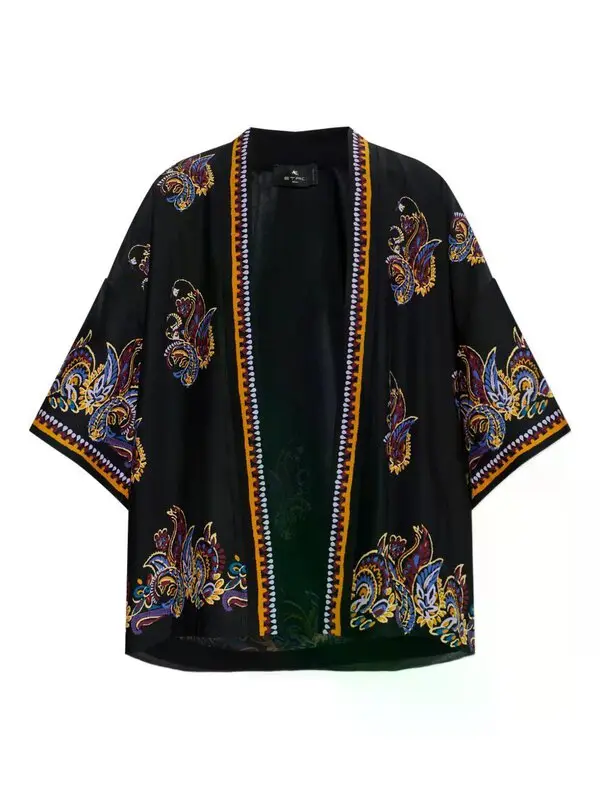 Etro Paisley Print Jacket - Black