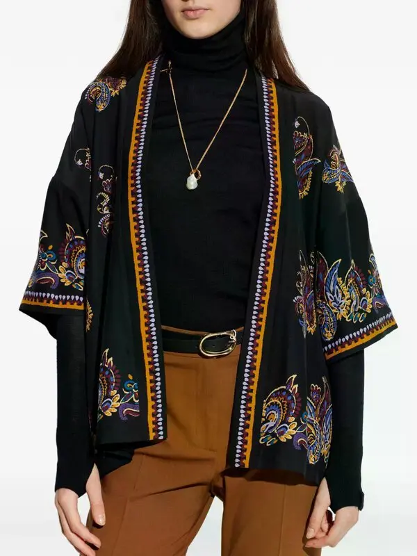 Etro Paisley Print Jacket - Black