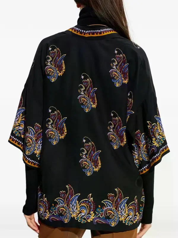 Etro Paisley Print Jacket - Black