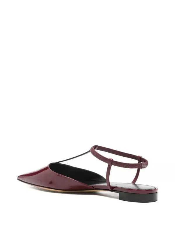 ERALDO Point-toe Flat Pumps - Red