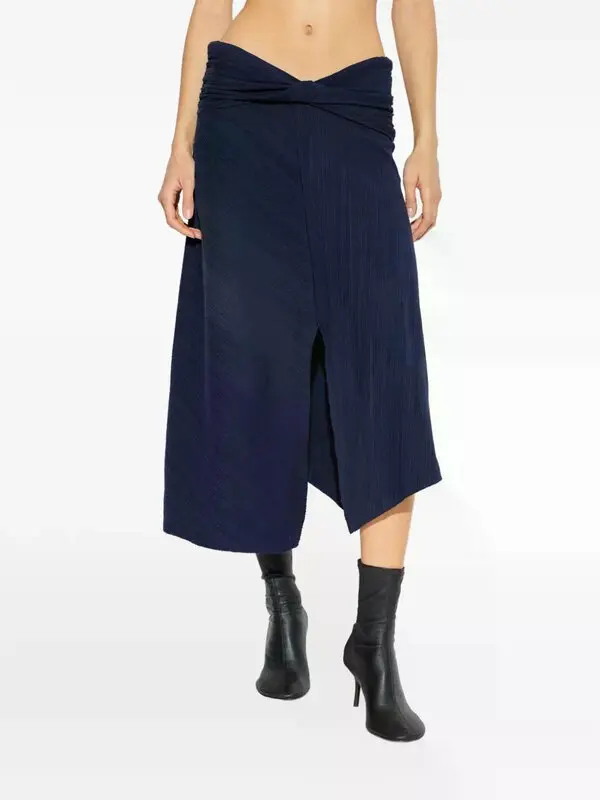 Victoria Beckham Midi Skirt With Knot Detail