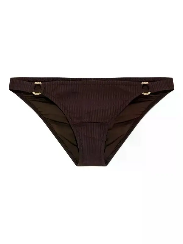 Melissa Odabash Ring-embellished Bikini Bottom - Brown