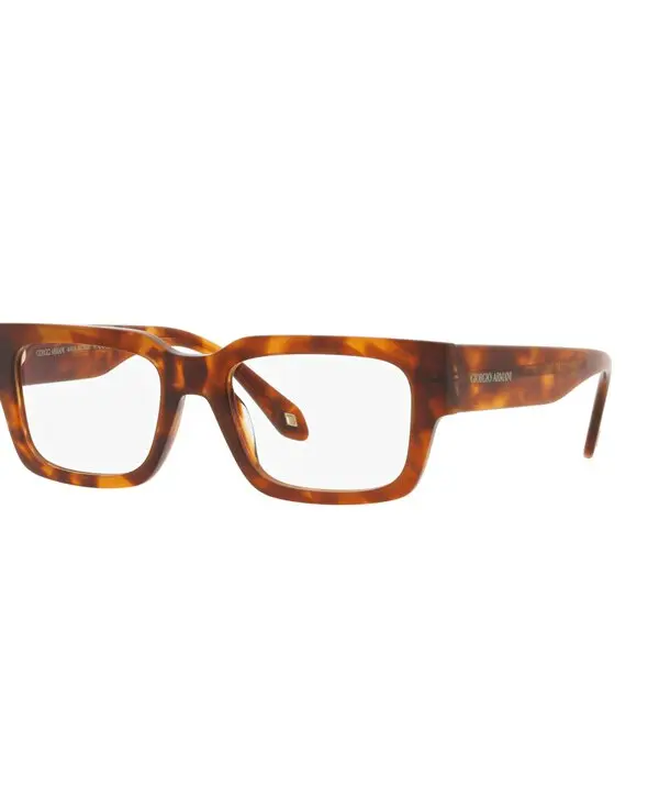 Giorgio Armani Square Eyeglasses - Red Havana