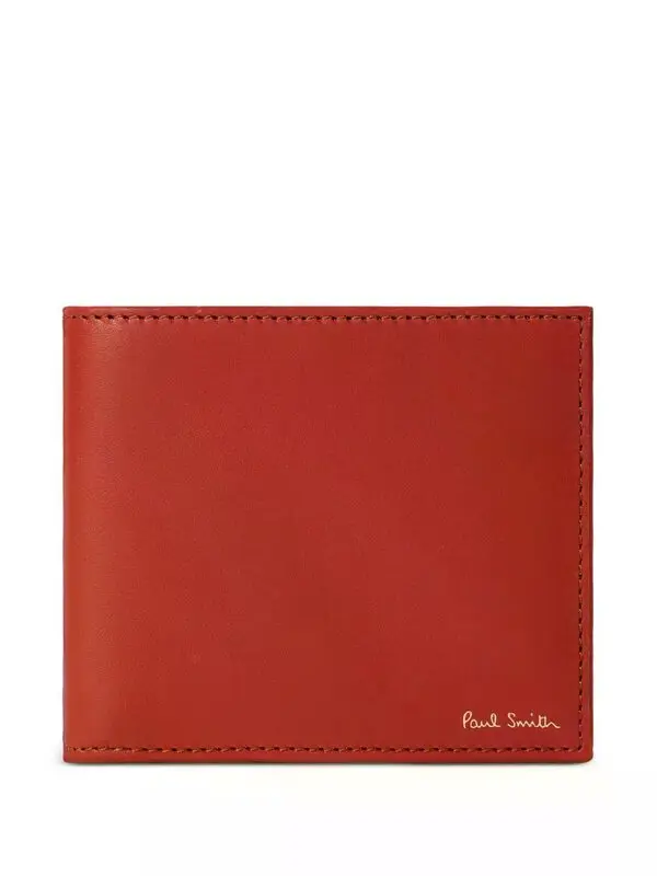 Paul Smith Striped Leather Wallet - Red