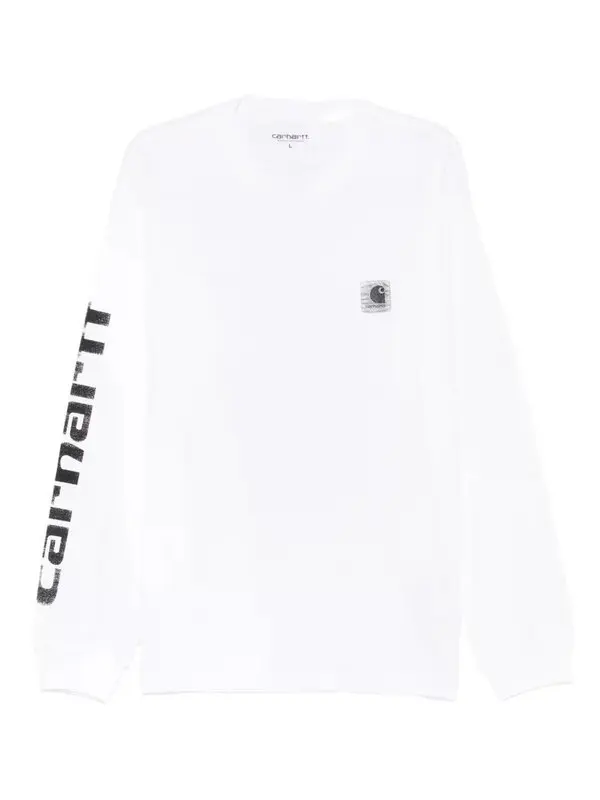 Carhartt Work In Progress Archive Script T-shirt - White