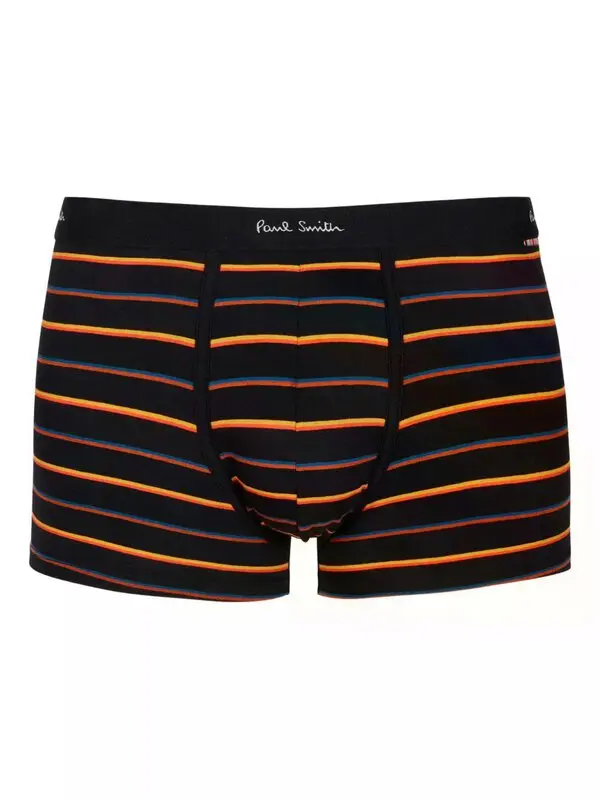 Paul Smith Striped Logo-detail Boxer - Black
