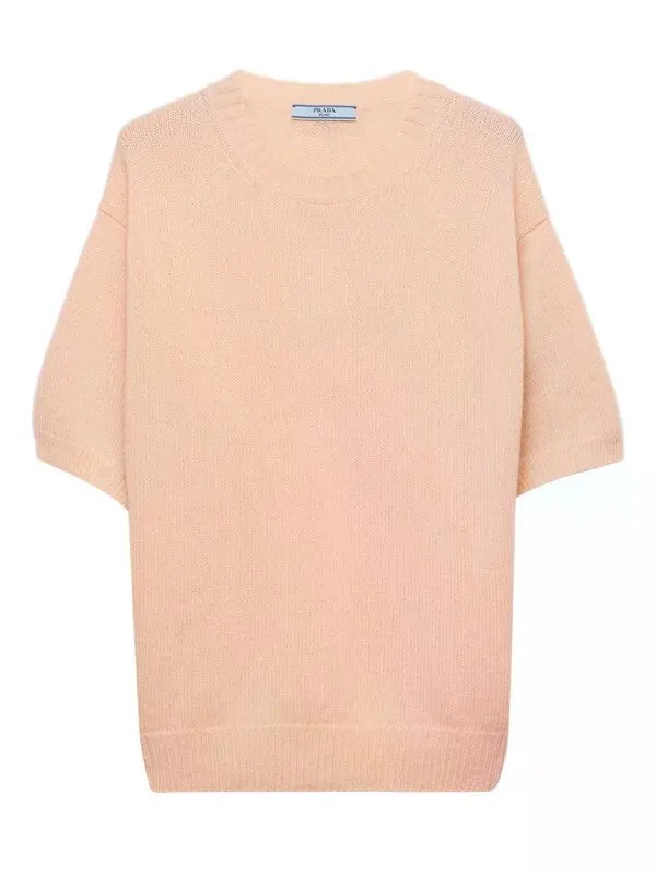 Prada Short-sleeve Crew-neck Sweater - Orange