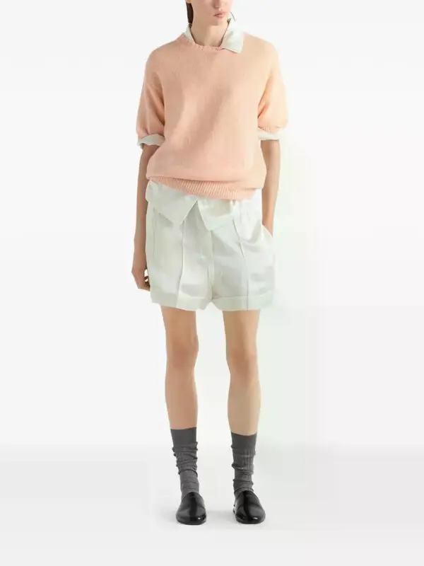 Prada Short-sleeve Crew-neck Sweater - Pink