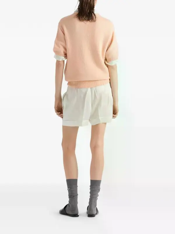 Prada Short-sleeve Crew-neck Sweater - Pink