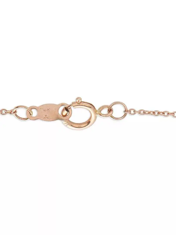 LB EXCLUSIVE 14k Rose Gold Diamond Bar Necklace