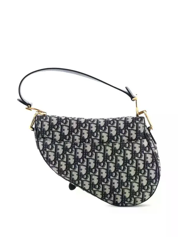 Dior Saddle Handbag Oblique Canvas Mini Shoulder Bag - Blue