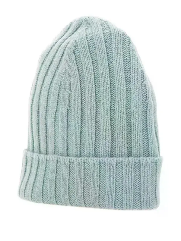 GRAN SASSO Ribbed Beanie - Green