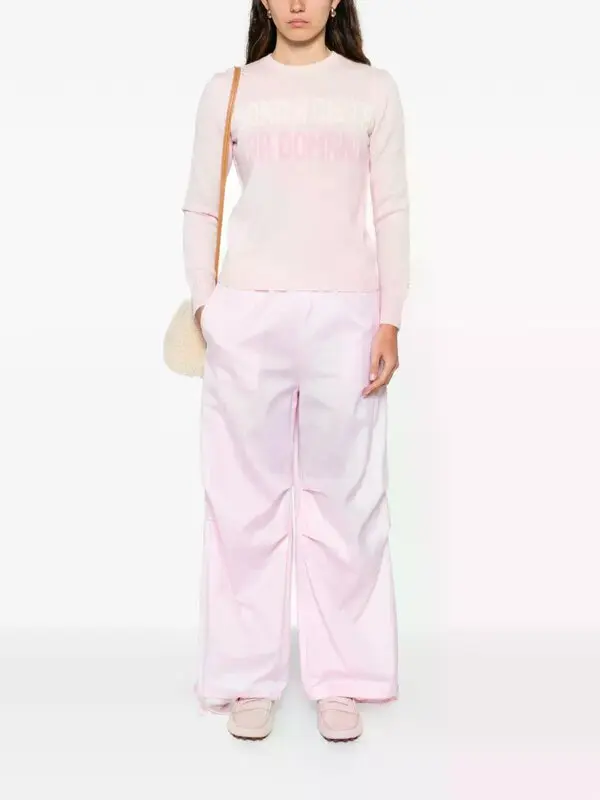 MC2 SAINT BARTH Lettering Ribbed Knit Jumper