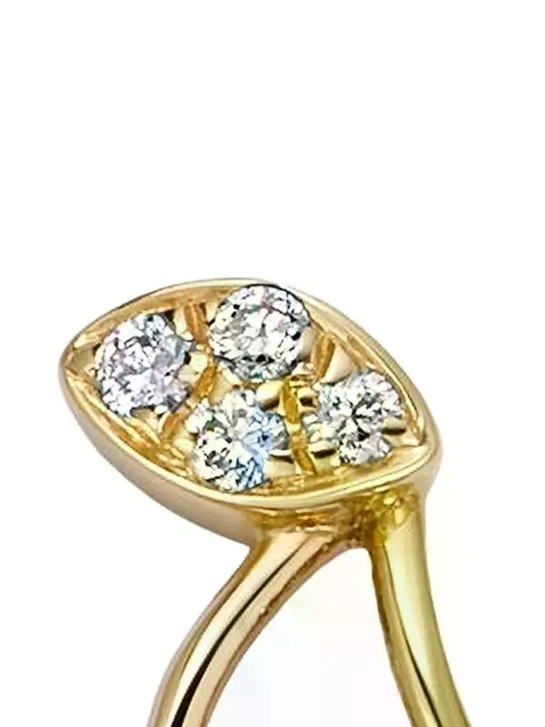 Loquet 18k Yellow Cherry Pick Diamond Charm