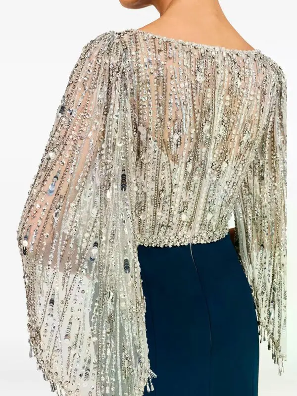 Jenny Packham Wanderlust Sequin-embellished Maxi Dress - Blue