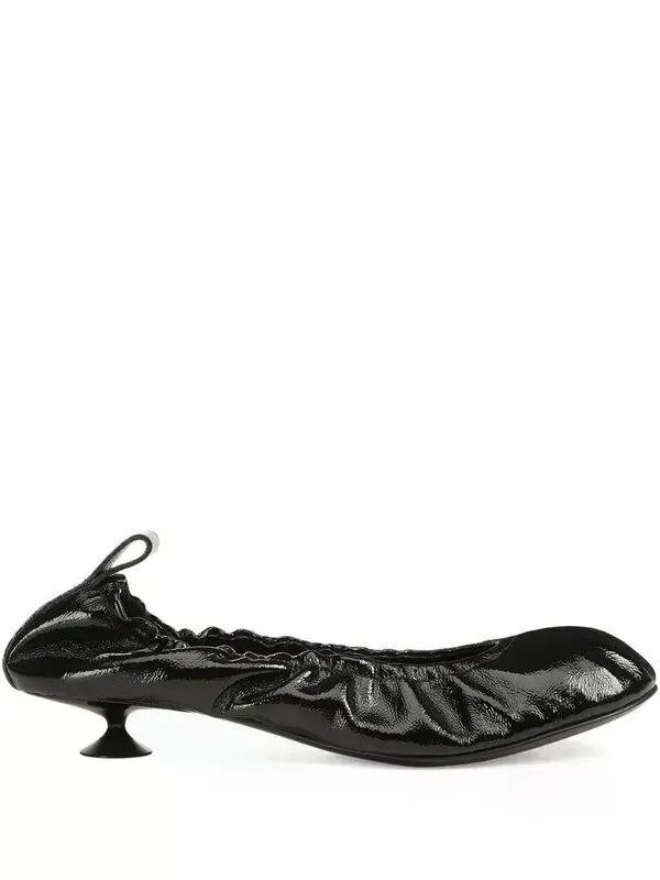 SERGIO ROSSI 25mm Orb Leather Pumps - Black