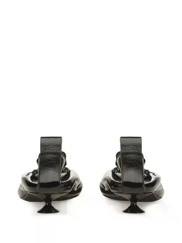SERGIO ROSSI 25mm Orb Leather Pumps - Black