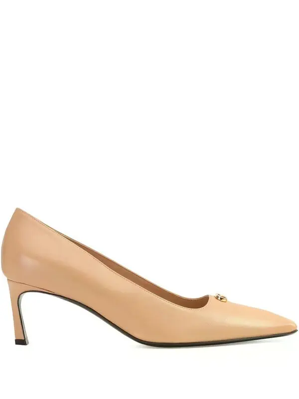 SERGIO ROSSI 60mm Surge Leather Pumps - Neutrals