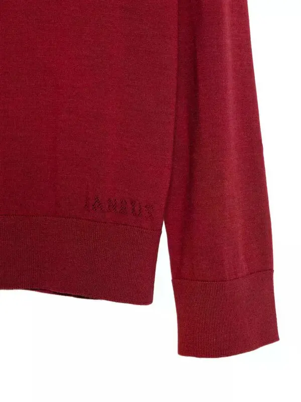 LANEUS Roll-neck Logo Sweater