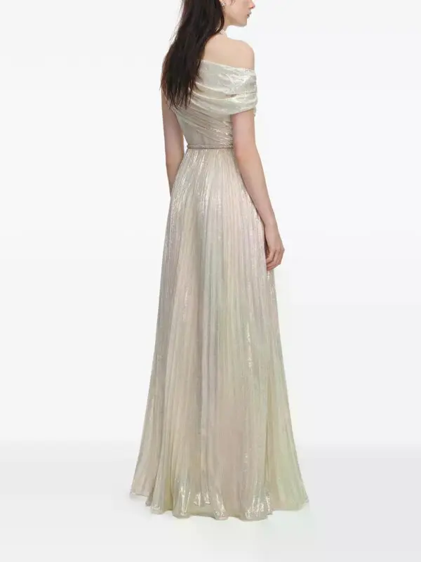 SELF-PORTRAIT Pleated Maxi Dress
