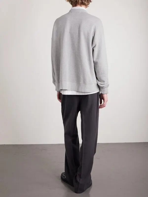THE ELDER STATESMAN Cotton And Cashmere-blend Sweater