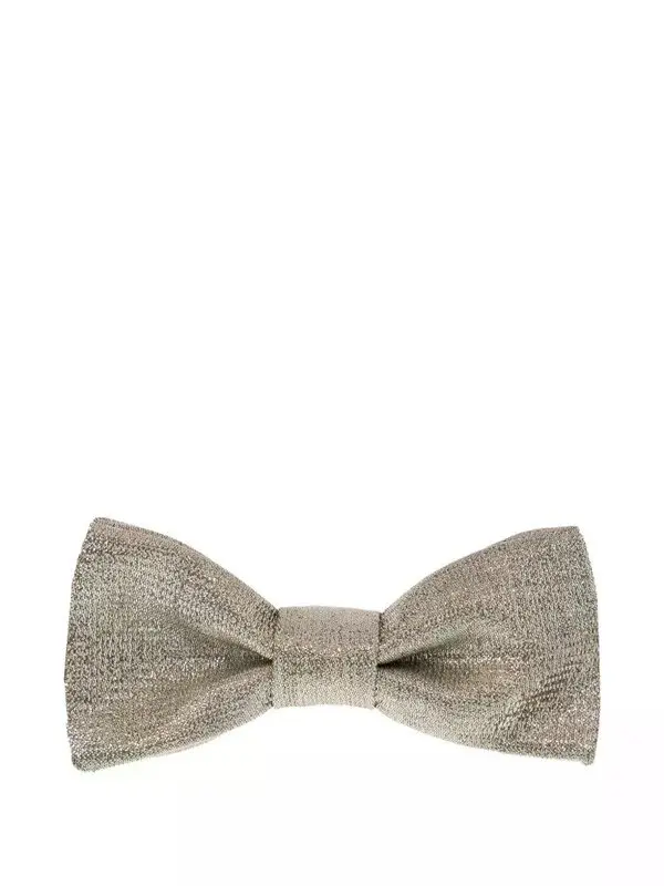 Versace Metallic Effect Bow Tie - Grey