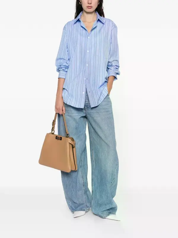 Matteau Striped Classic Shirt - Blue