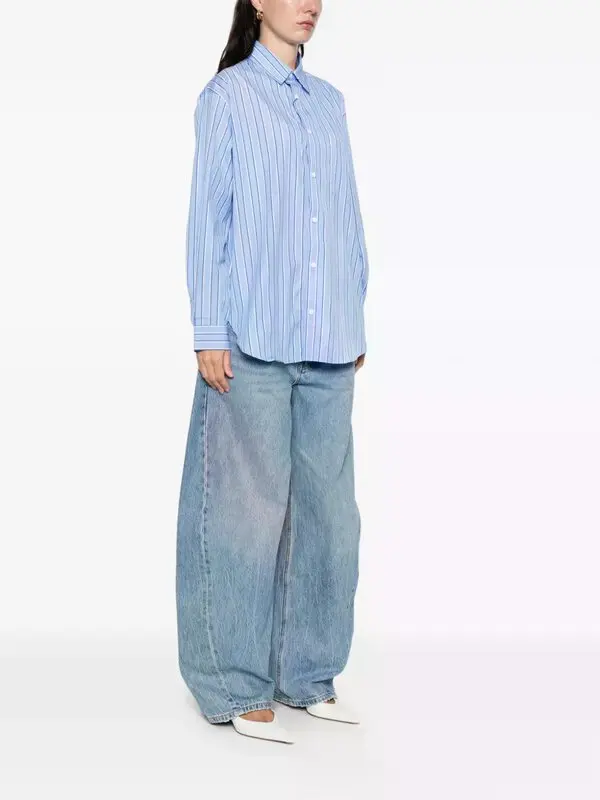 Matteau Striped Classic Shirt - Blue