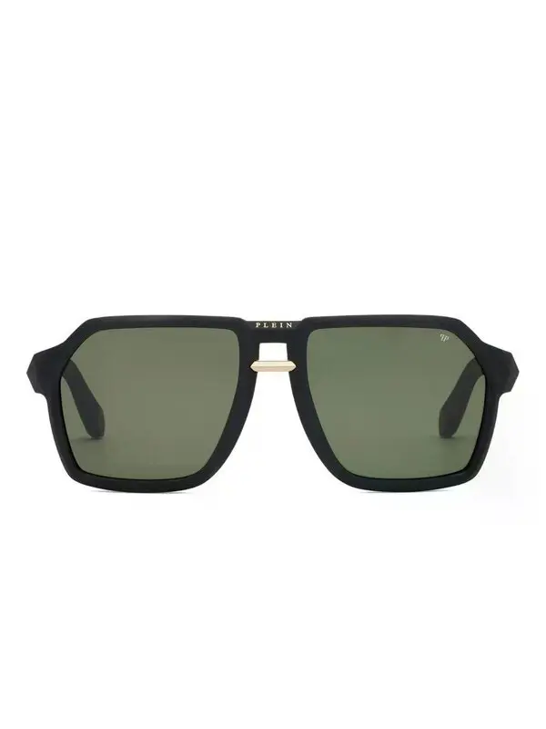 Philipp Plein Geometric Frame Sunglasses - Black
