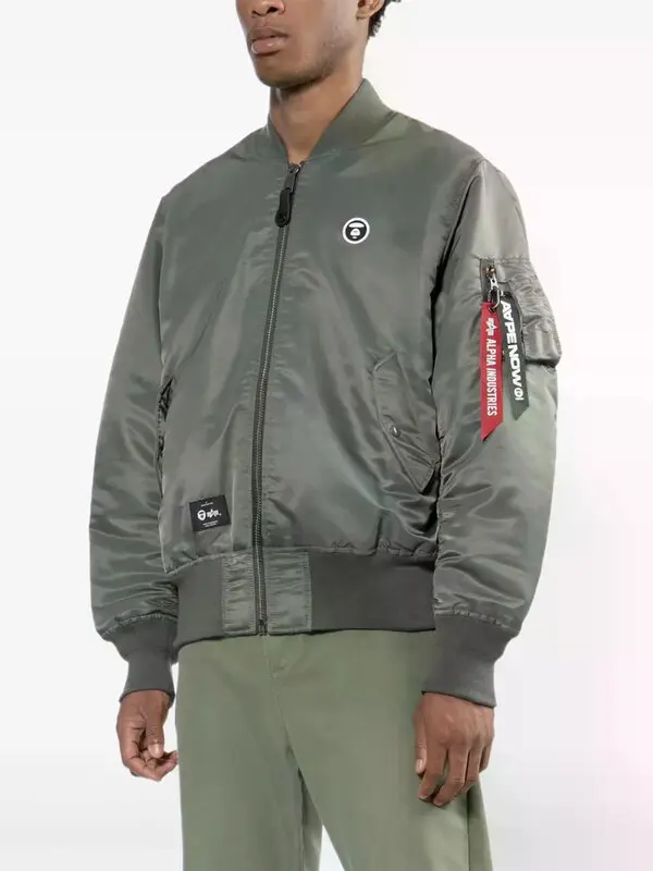 AAPE BY *A BATHING APE Logo-patched Bomber Jacket