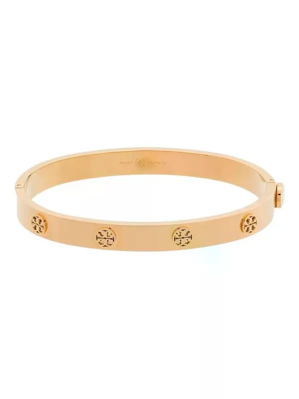 Tory Burch Logo Rigid Bracelet - Yellow
