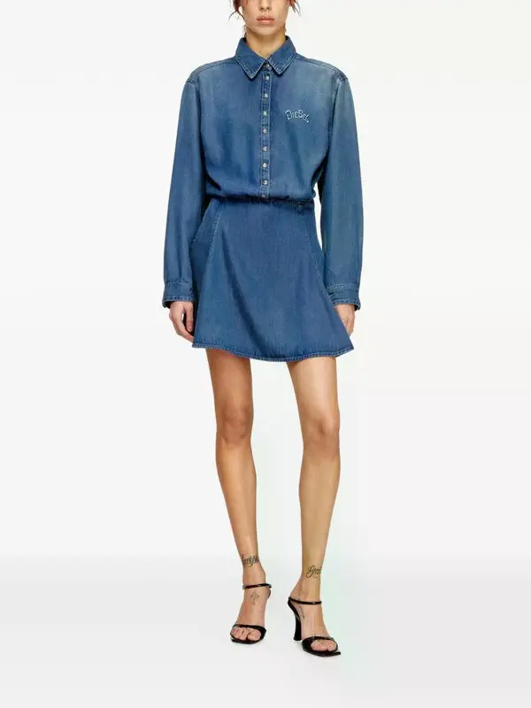DIESEL® De-drevias Buttoned Mini Dress