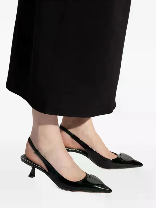 Kate Spade New York 60mm Lover Heart-detailed Heels - Black