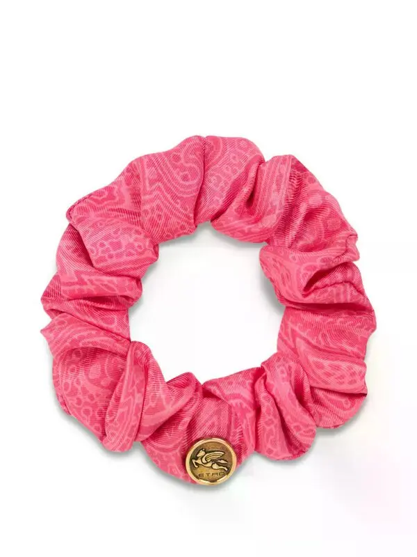 Etro Silk Scrunchie - Pink