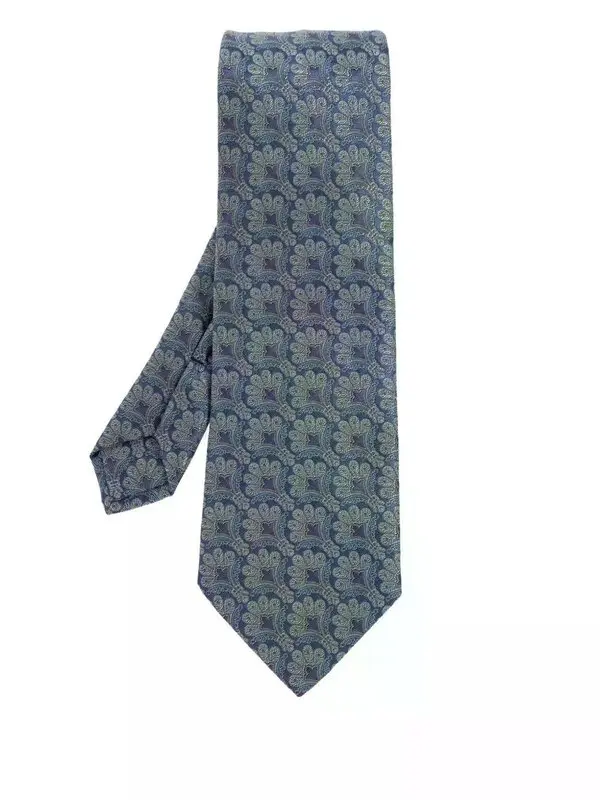 Etro Patterned Necktie - Blue