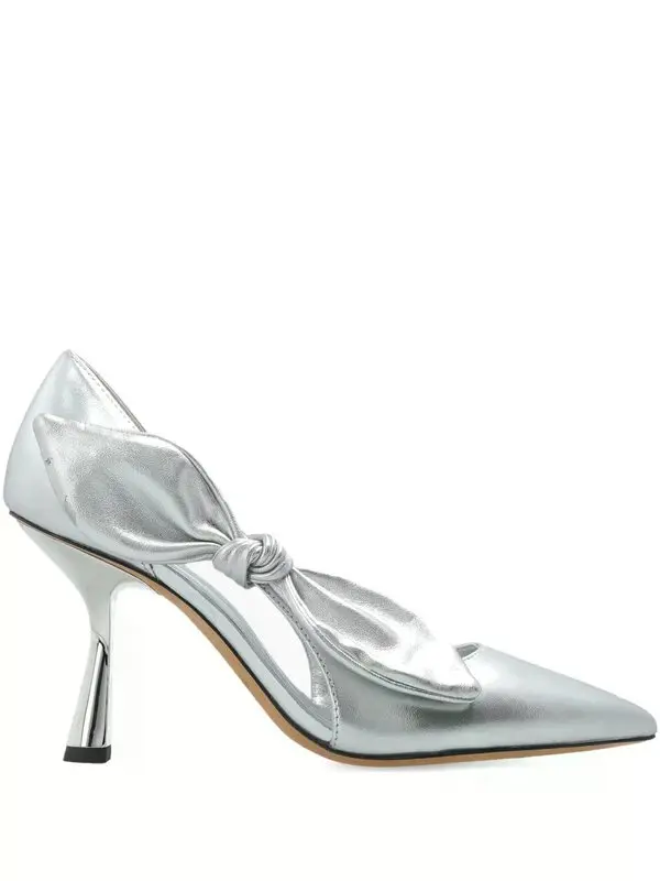 Kate Spade New York 89mm Bunnie Bow-detailed Pumps - Silver