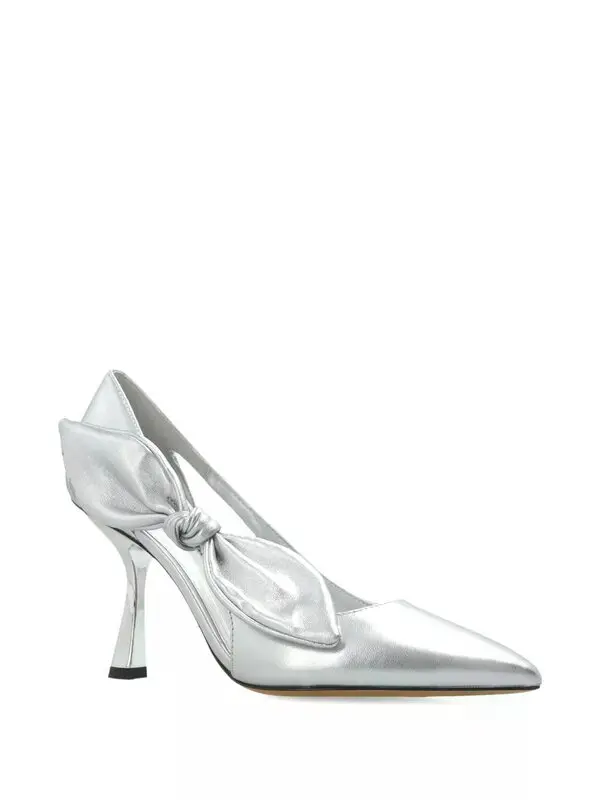 Kate Spade New York 89mm Bunnie Bow-detailed Pumps - Silver