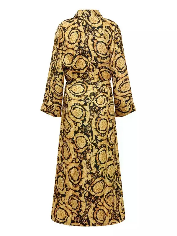 Versace Barocco-print Midi Dress