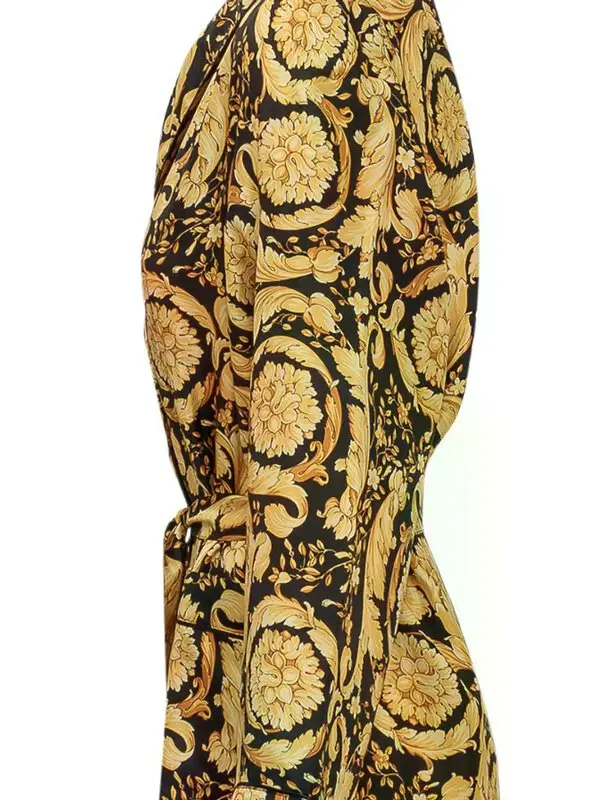 Versace Barocco-print Midi Dress