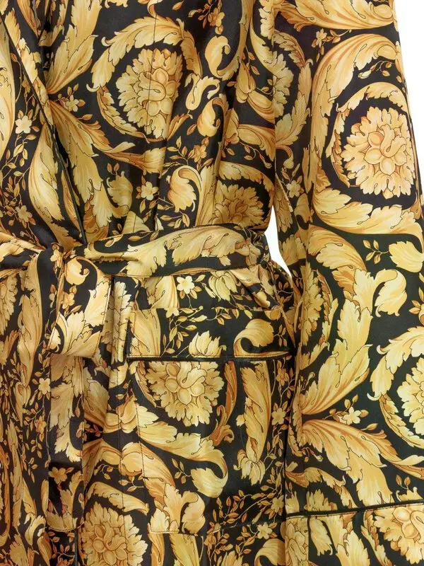 Versace Barocco-print Midi Dress