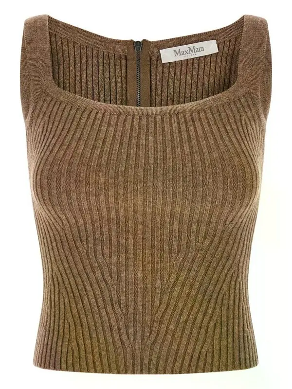 Max Mara Aretusa Ribbed-knit Tank Top