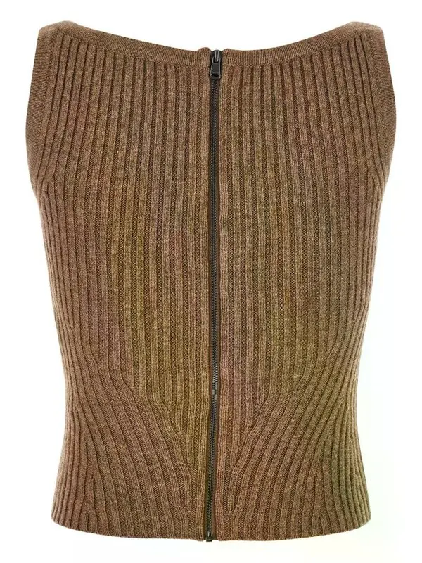 Max Mara Aretusa Ribbed-knit Tank Top