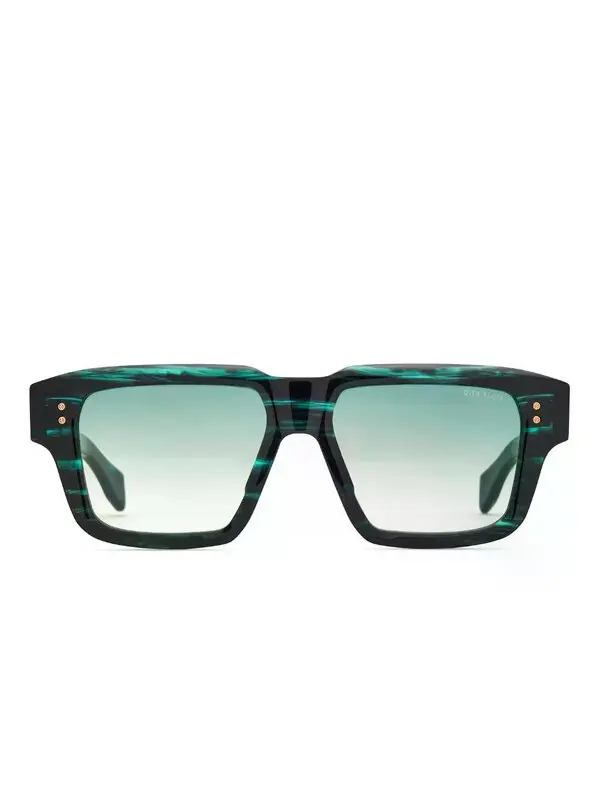 Dita Eliux Square-frame Sunglasses - Green
