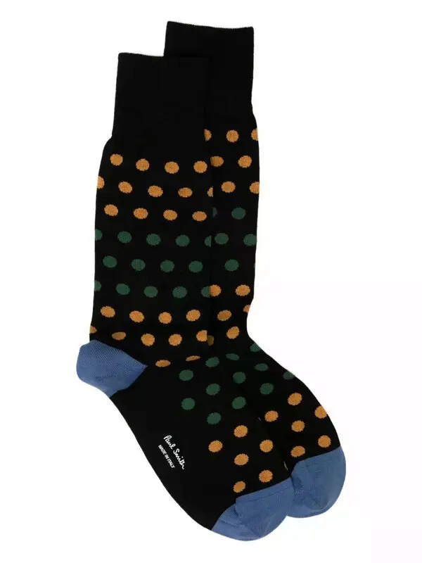 Paul Smith Polka-dot Dress Socks - Black