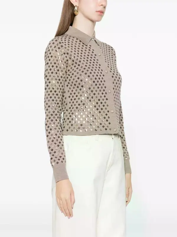 Max Mara Sequin-embellished Cardigan