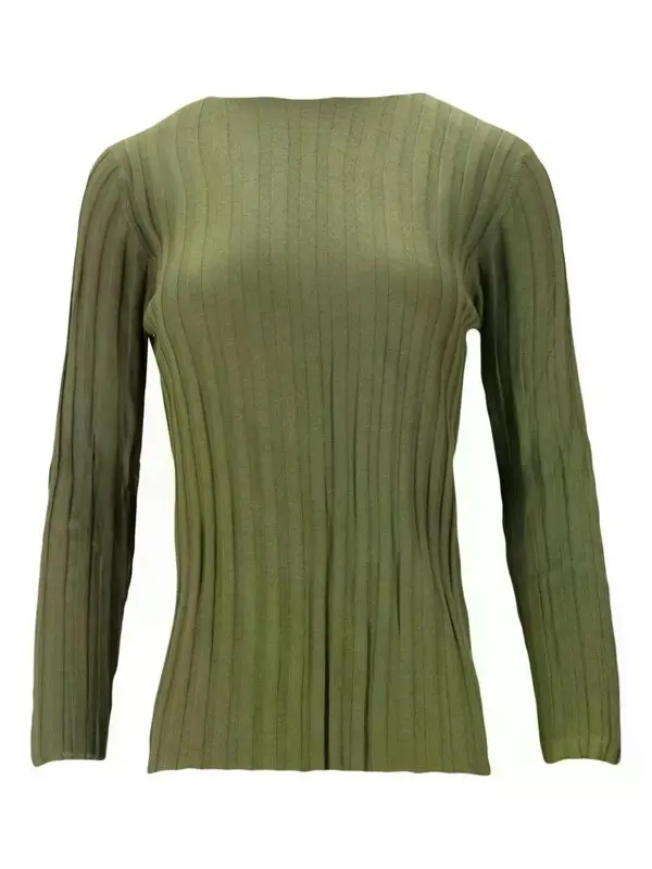 LA ROSE Ribbed Long-sleeve Top