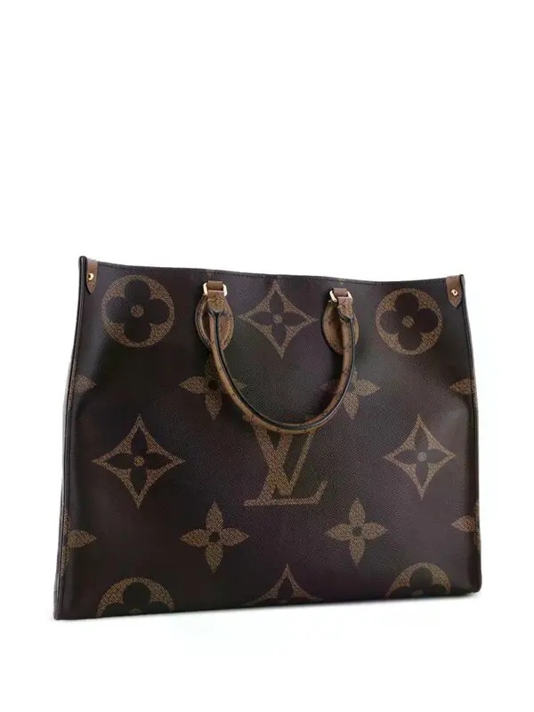 LOUIS VUITTON Onthego Reverse Monogram Giant Gm Tote Bag - Brown