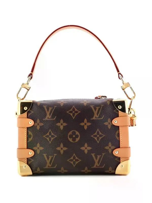LOUIS VUITTON Side Trunk Handbag Monogram Canvas Pm