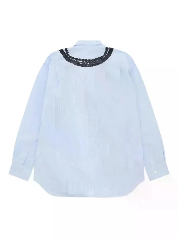 Comme Des Garçons X A$ap Nast Chain Pinstripe Shirt