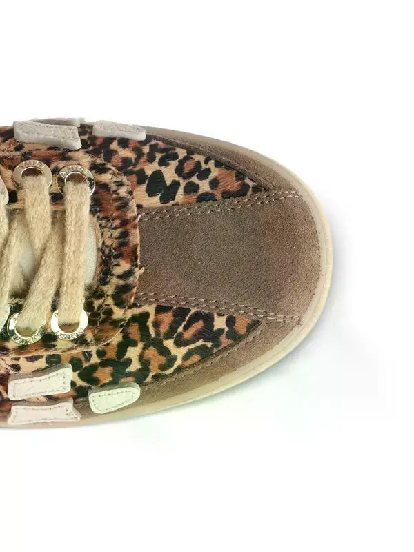 Amiri Leopard-print Sneakers - Brown
